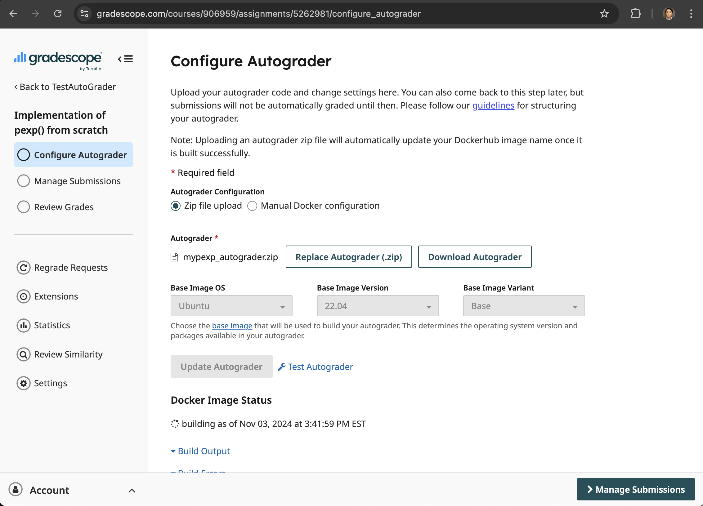 Quickstart - autogradescoper